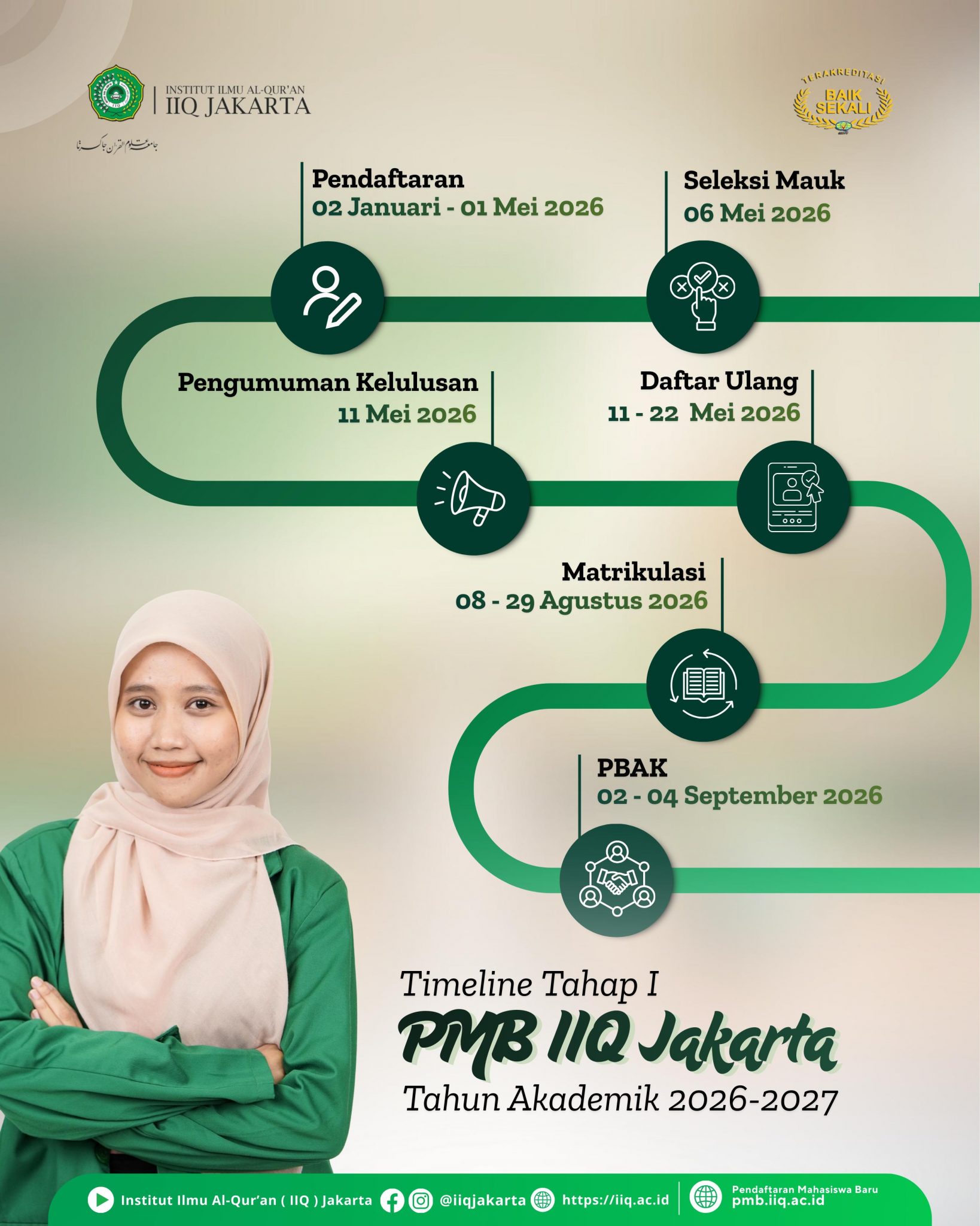 PMB IIQ Jakarta 2026/2027 Resmi Dibuka! – Institut Ilmu Al-Qur'an